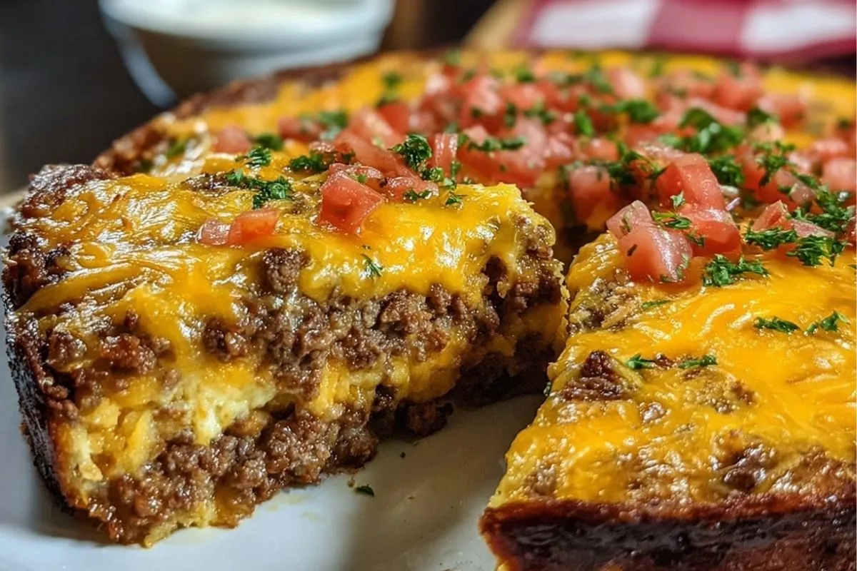 Impossible Cheeseburger Pie