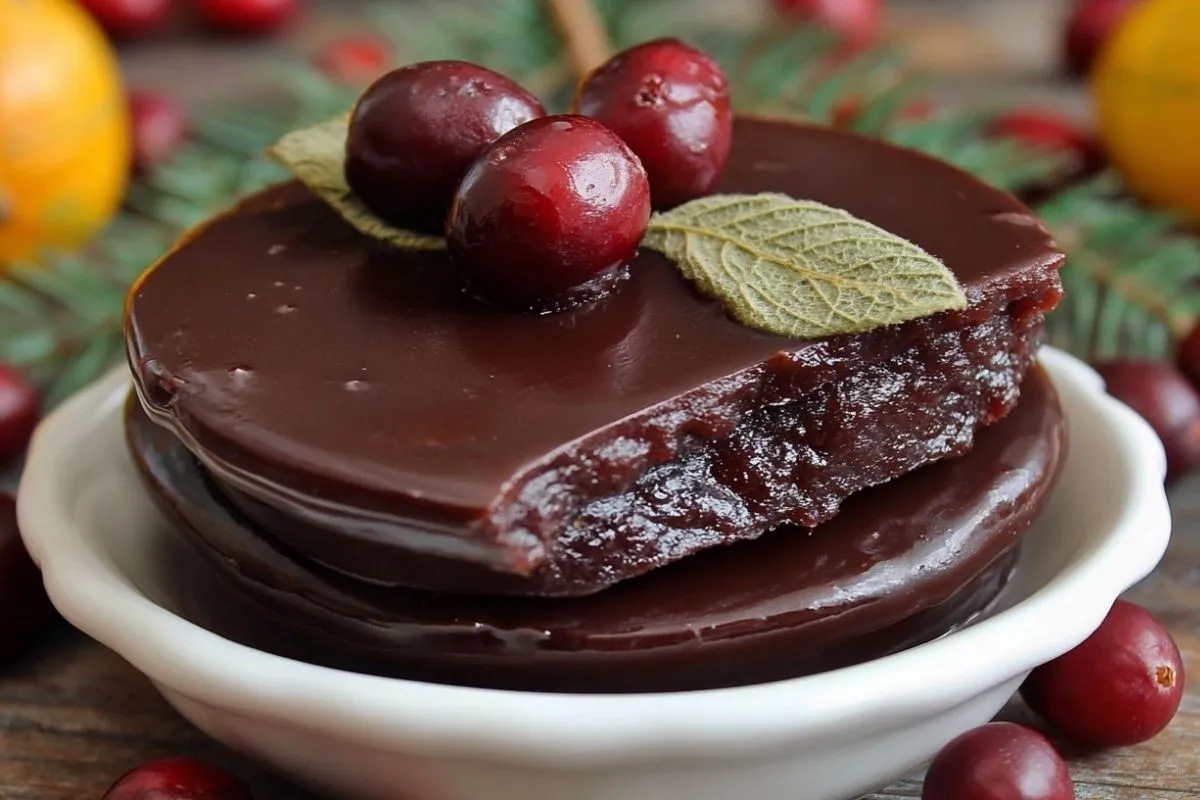 Chocolate Covered Cranberry Sauce: Festive Condiment for the Holidays